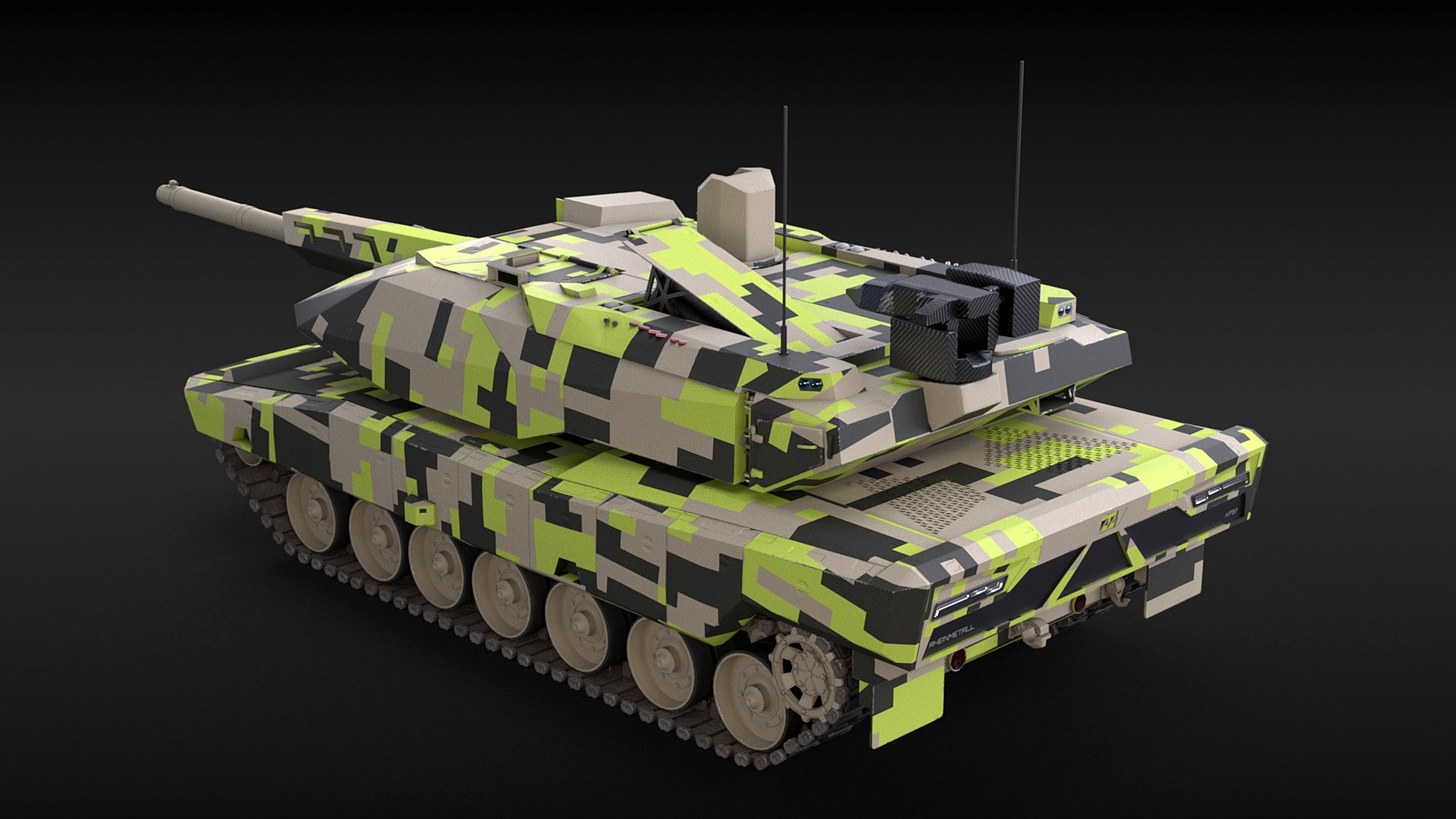 3D KF-51 Panther German Main Battle Tank Model - TurboSquid 2122847