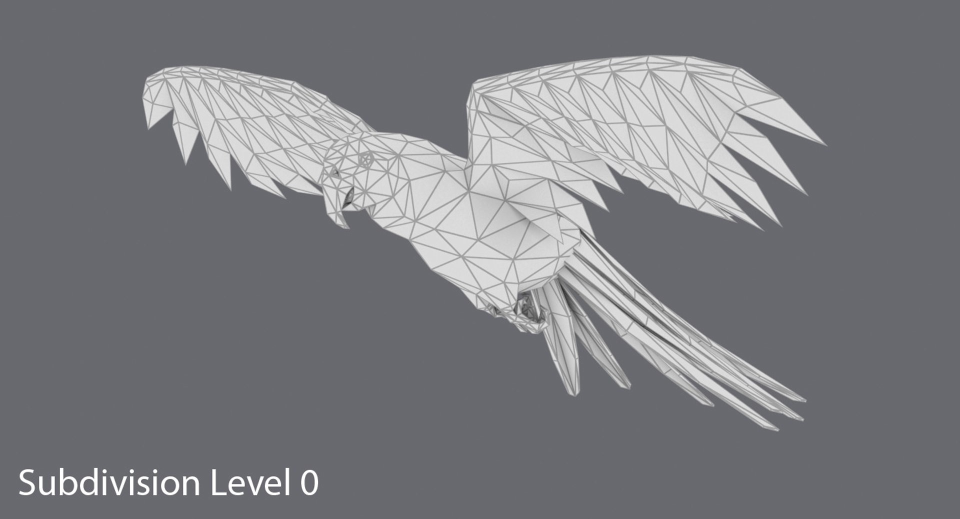 3D Model Parrot----blue-flying - TurboSquid 1237954