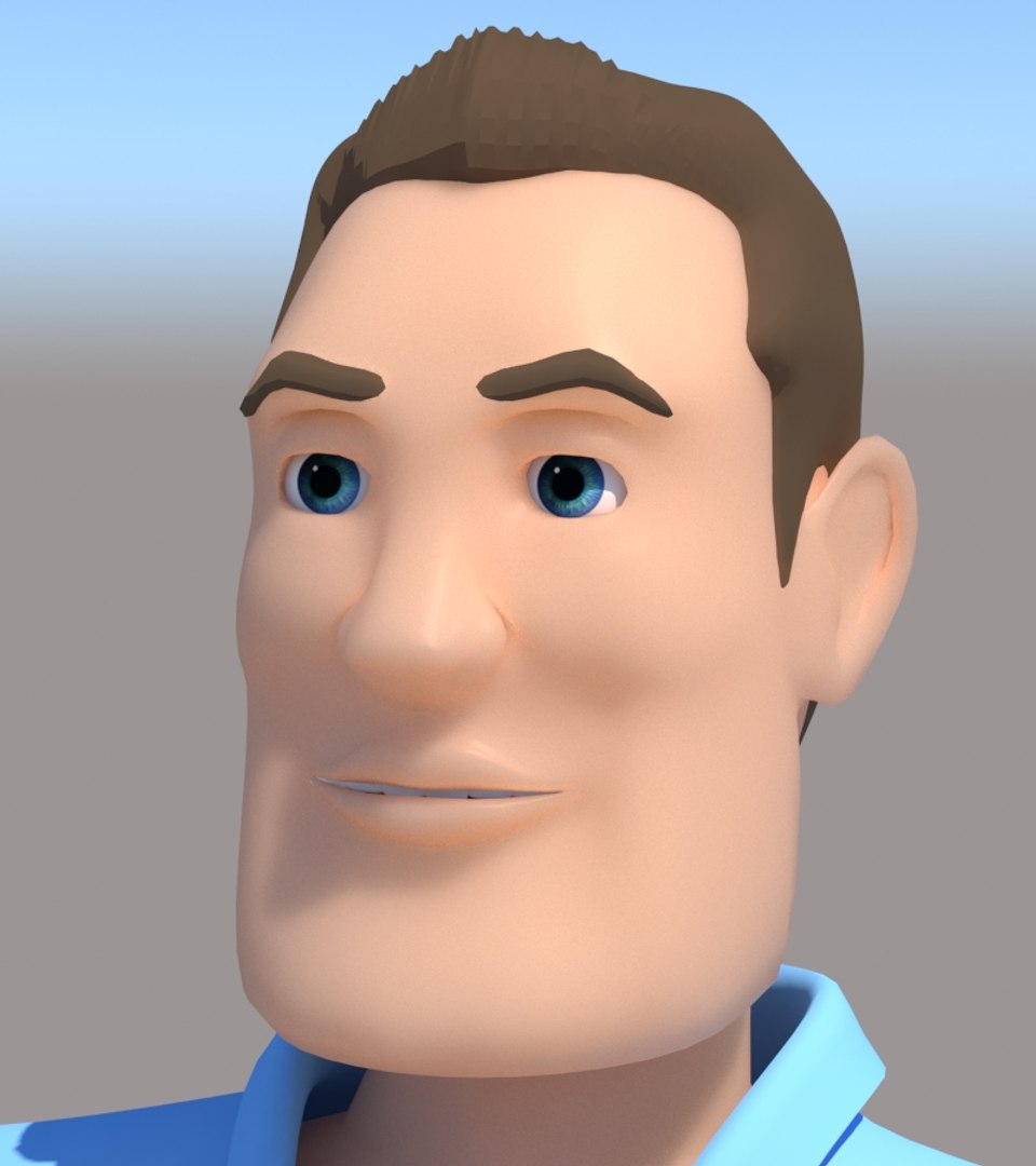 Man cartoon model - TurboSquid 1453289