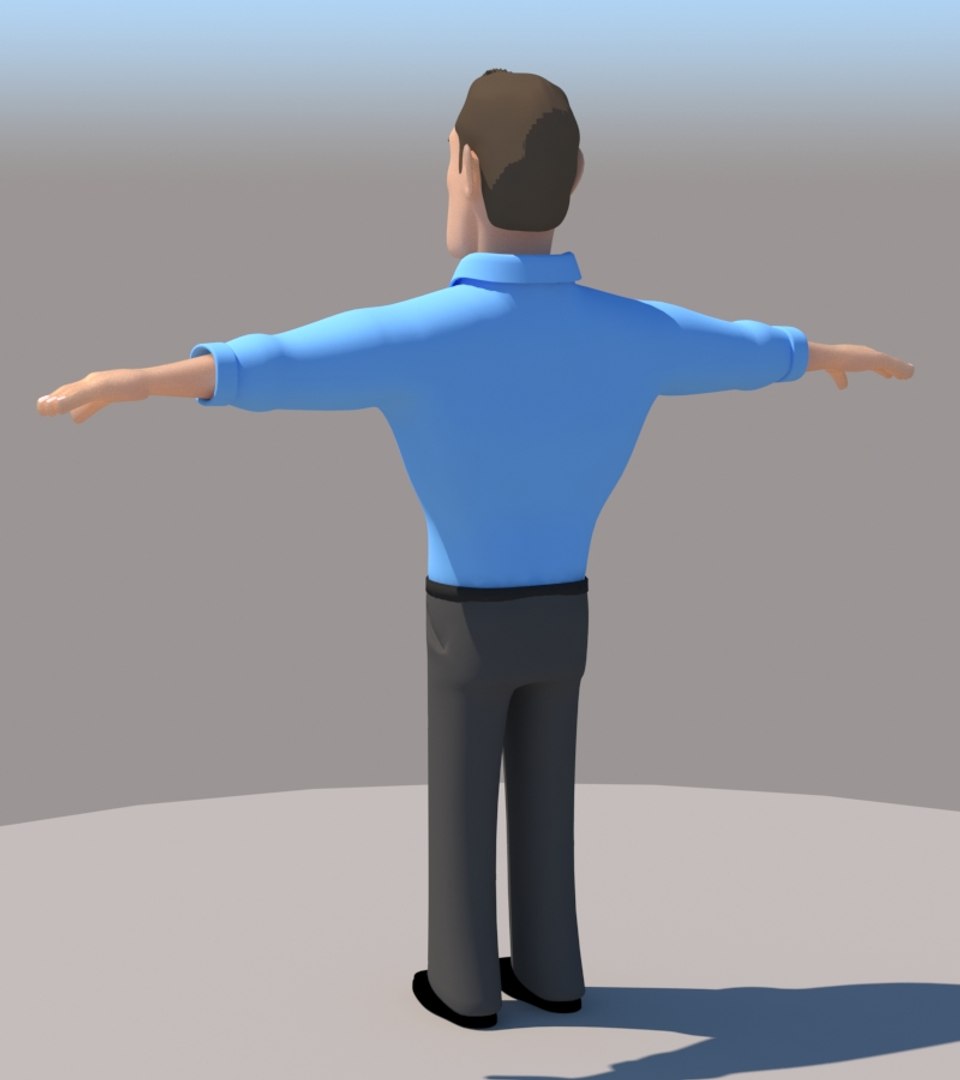 Man cartoon model - TurboSquid 1453289