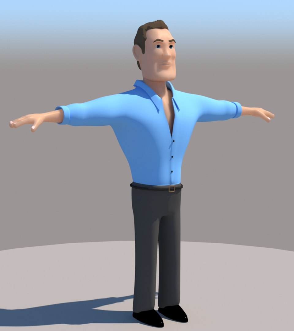 Man cartoon model - TurboSquid 1453289