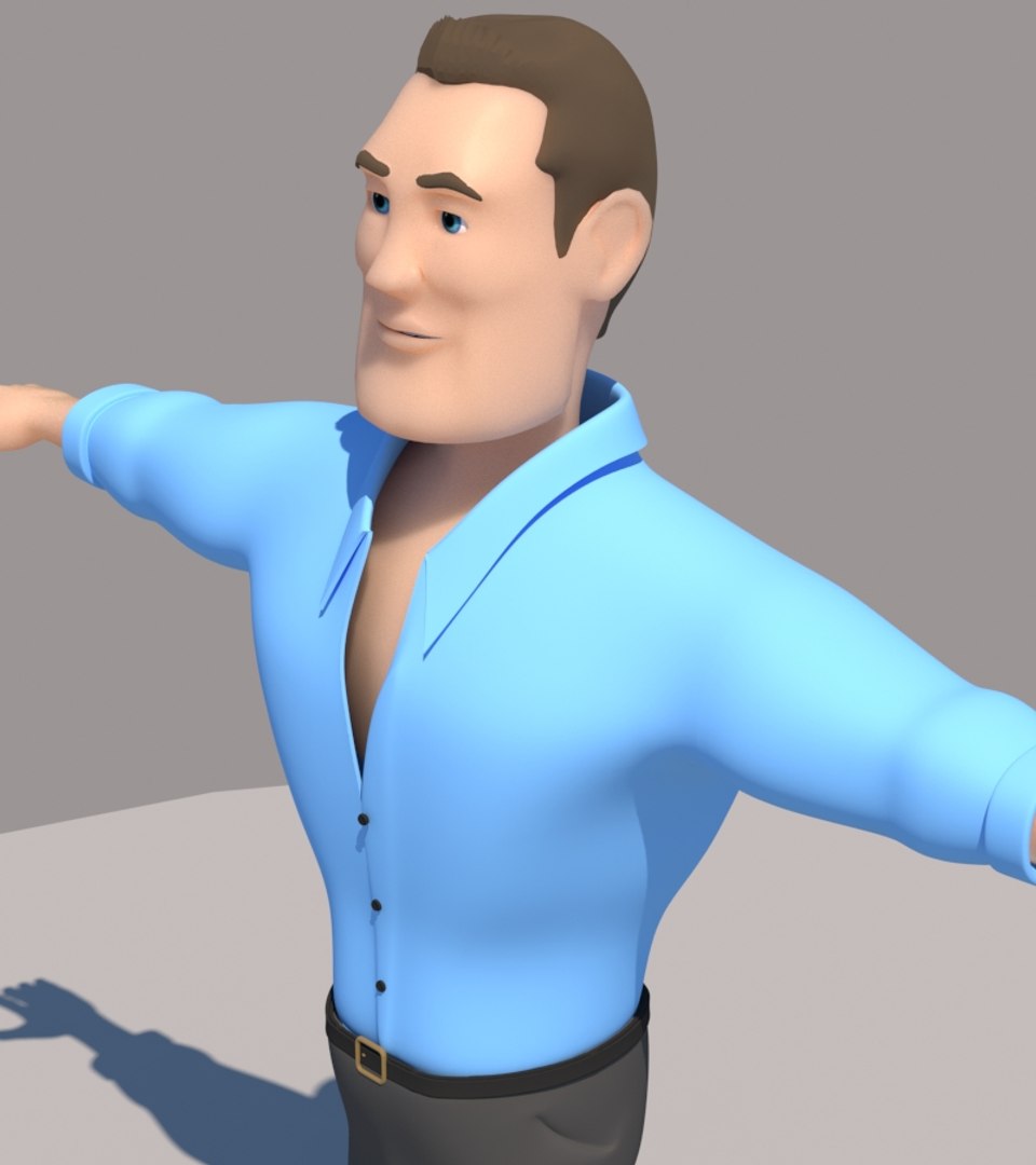 Man cartoon model - TurboSquid 1453289
