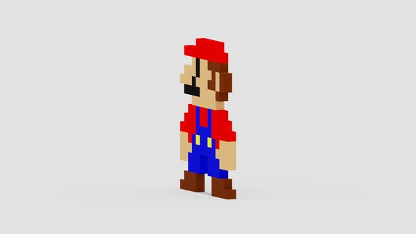 modelo 3d Super Mario Pixel - TurboSquid 1900537