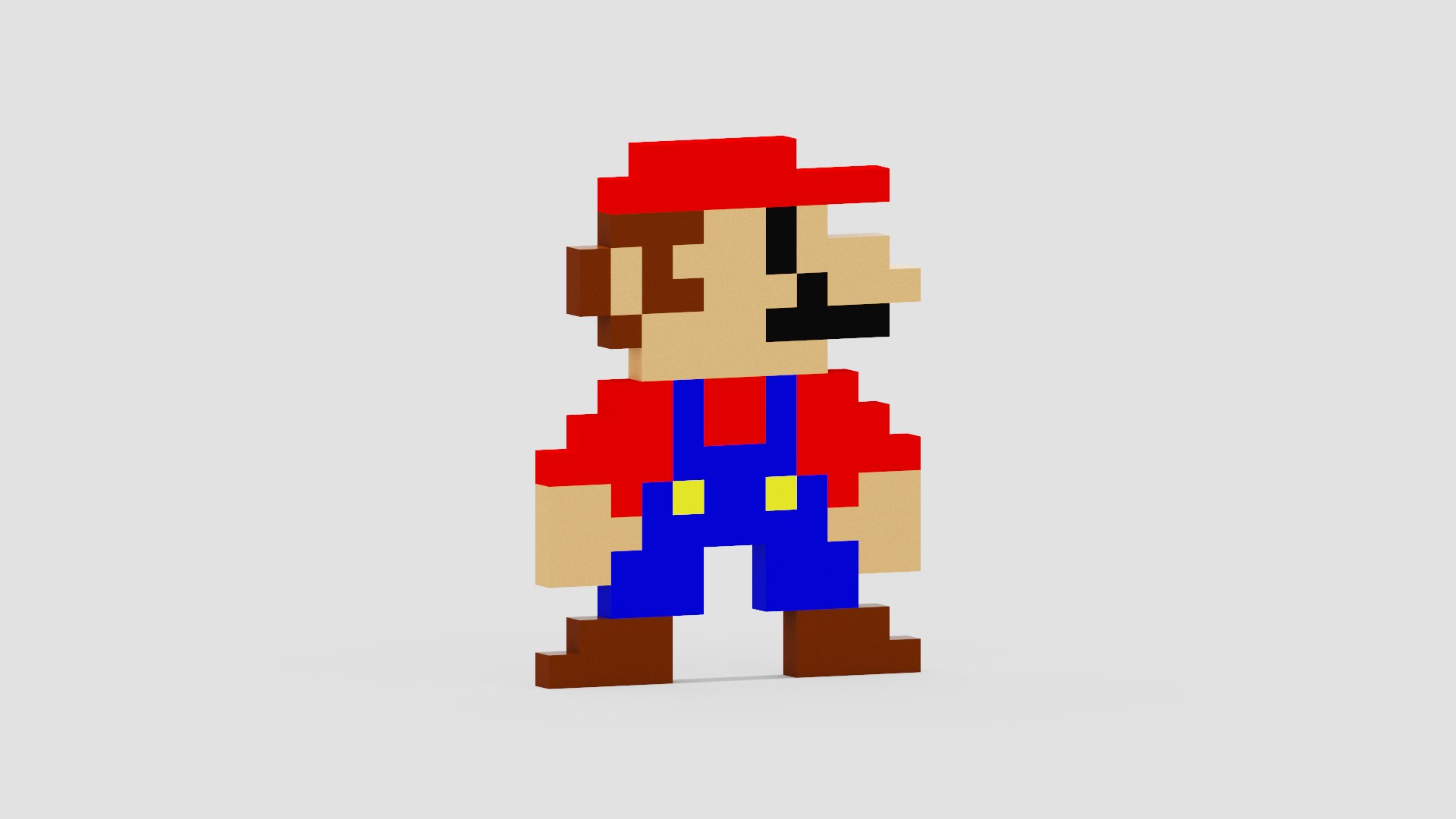modelo 3d Super Mario Pixel - TurboSquid 1900537