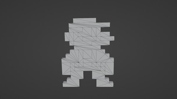 modelo 3d Super Mario Pixel - TurboSquid 1900537
