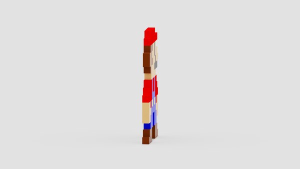 modelo 3d Super Mario Pixel - TurboSquid 1900537