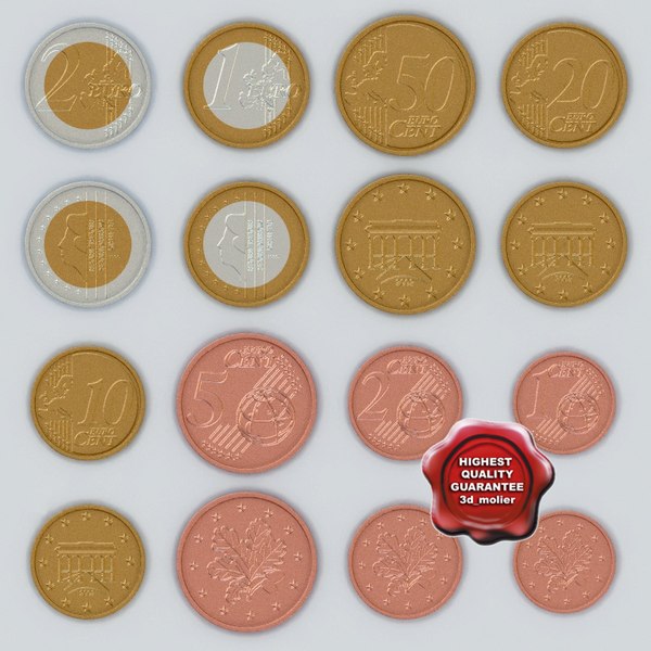 3D euro coin model - TurboSquid 1191660