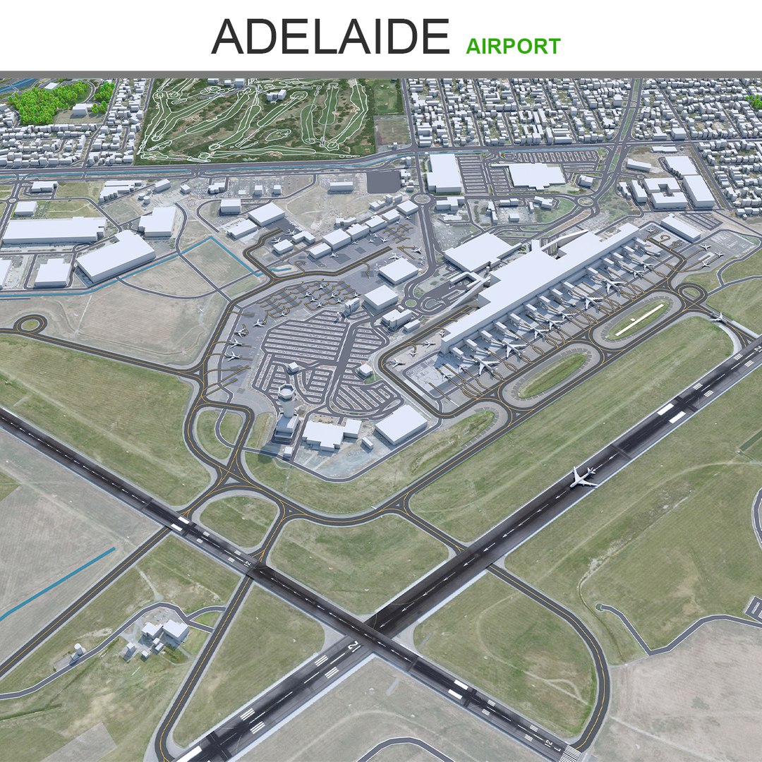 3D Adelaide Airport Model - TurboSquid 2004849