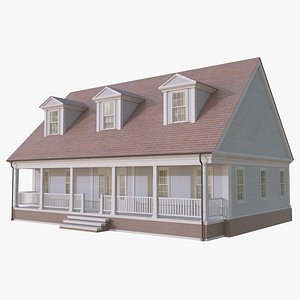Colonial House 3D Models for Download | TurboSquid