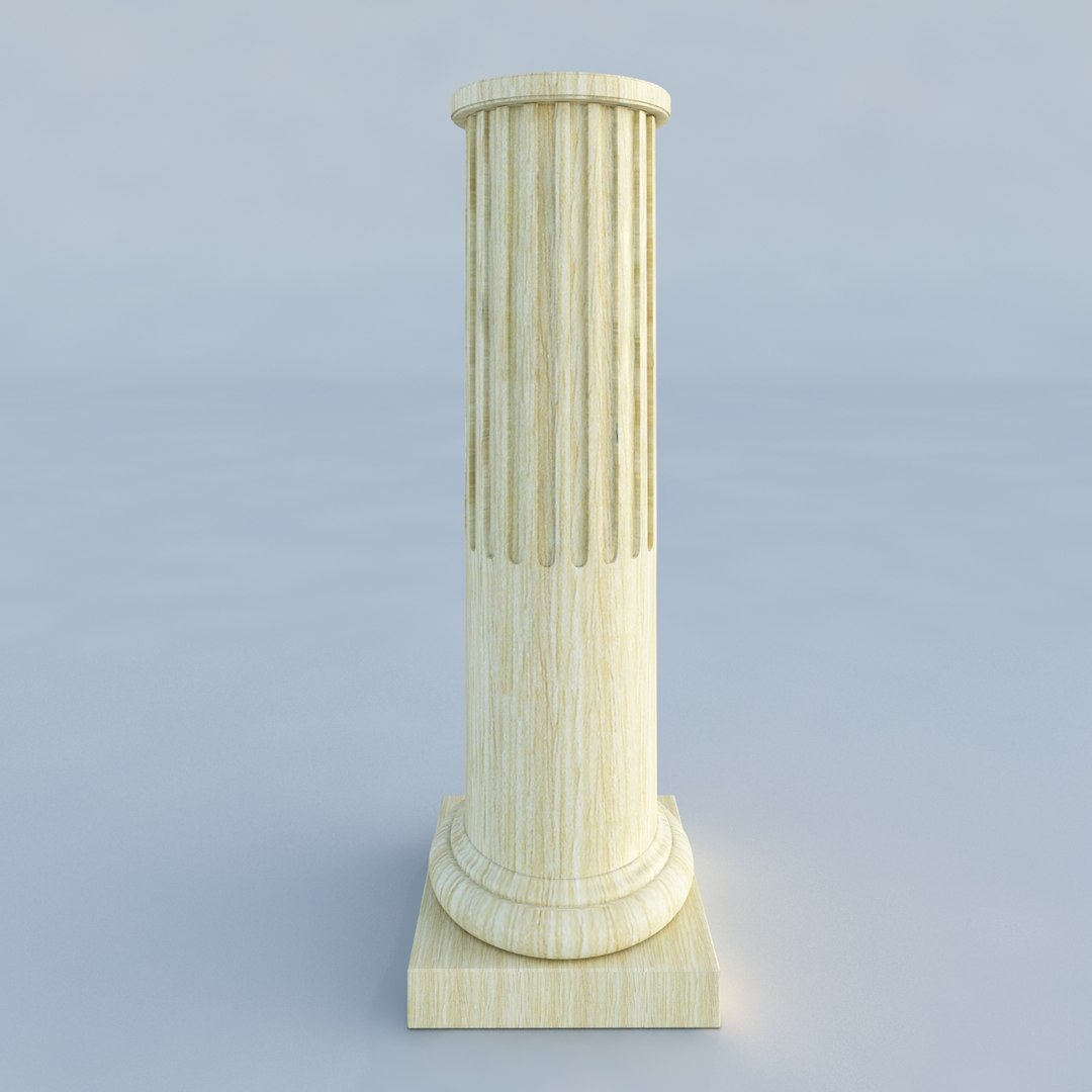 19th c square base 3d model
