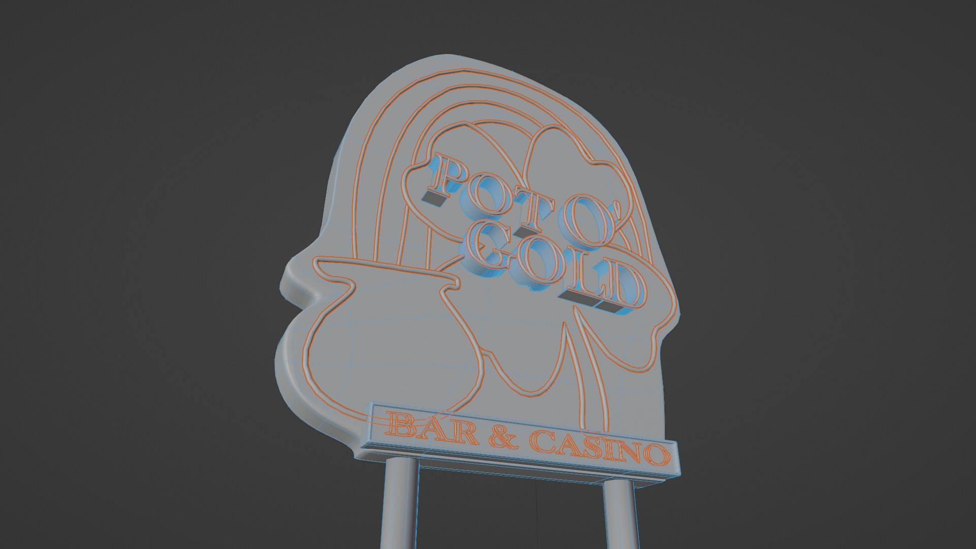 Vegas Casino Bar Neon Sign - Animated 3D - TurboSquid 2022104