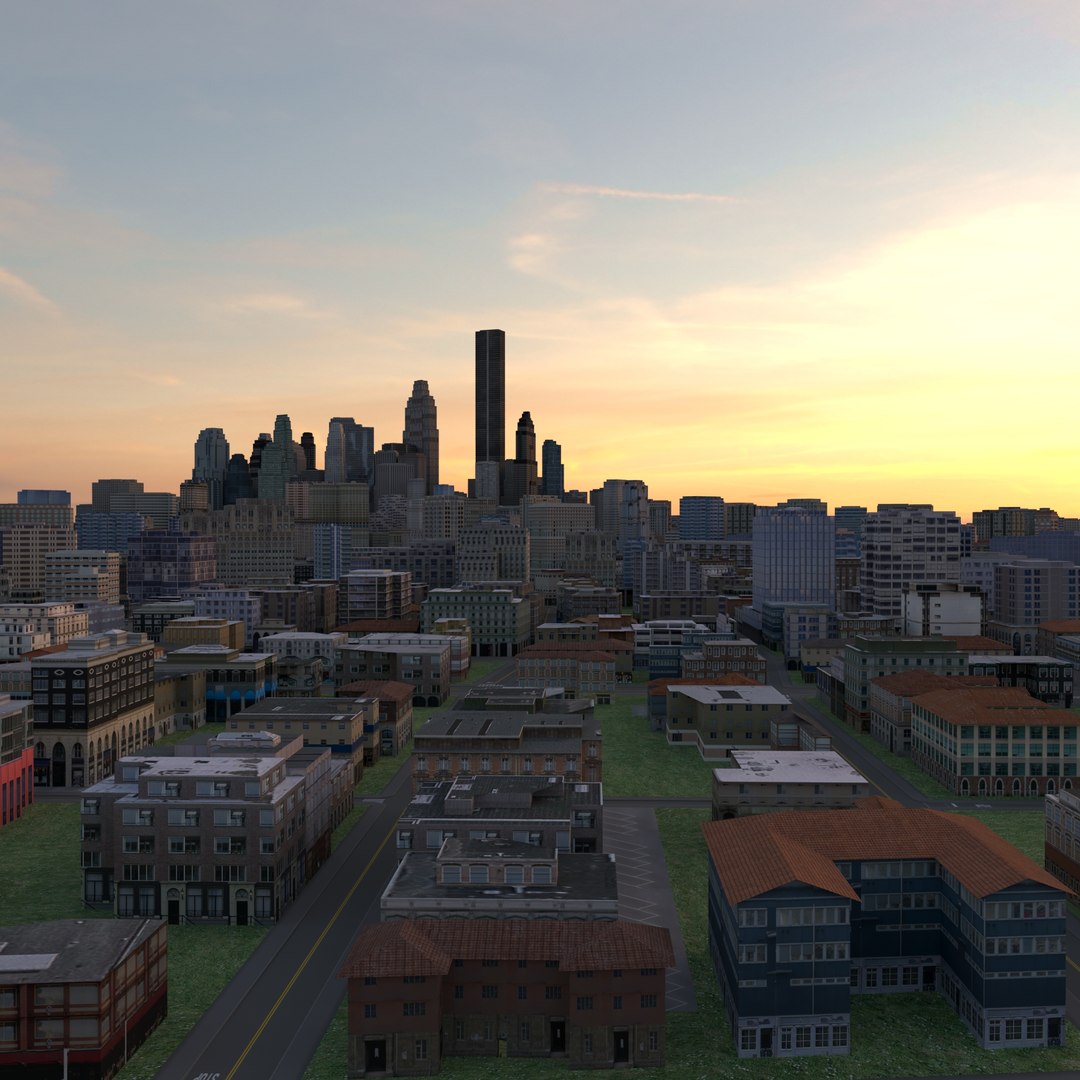 3D City 55 Model - TurboSquid 1946618