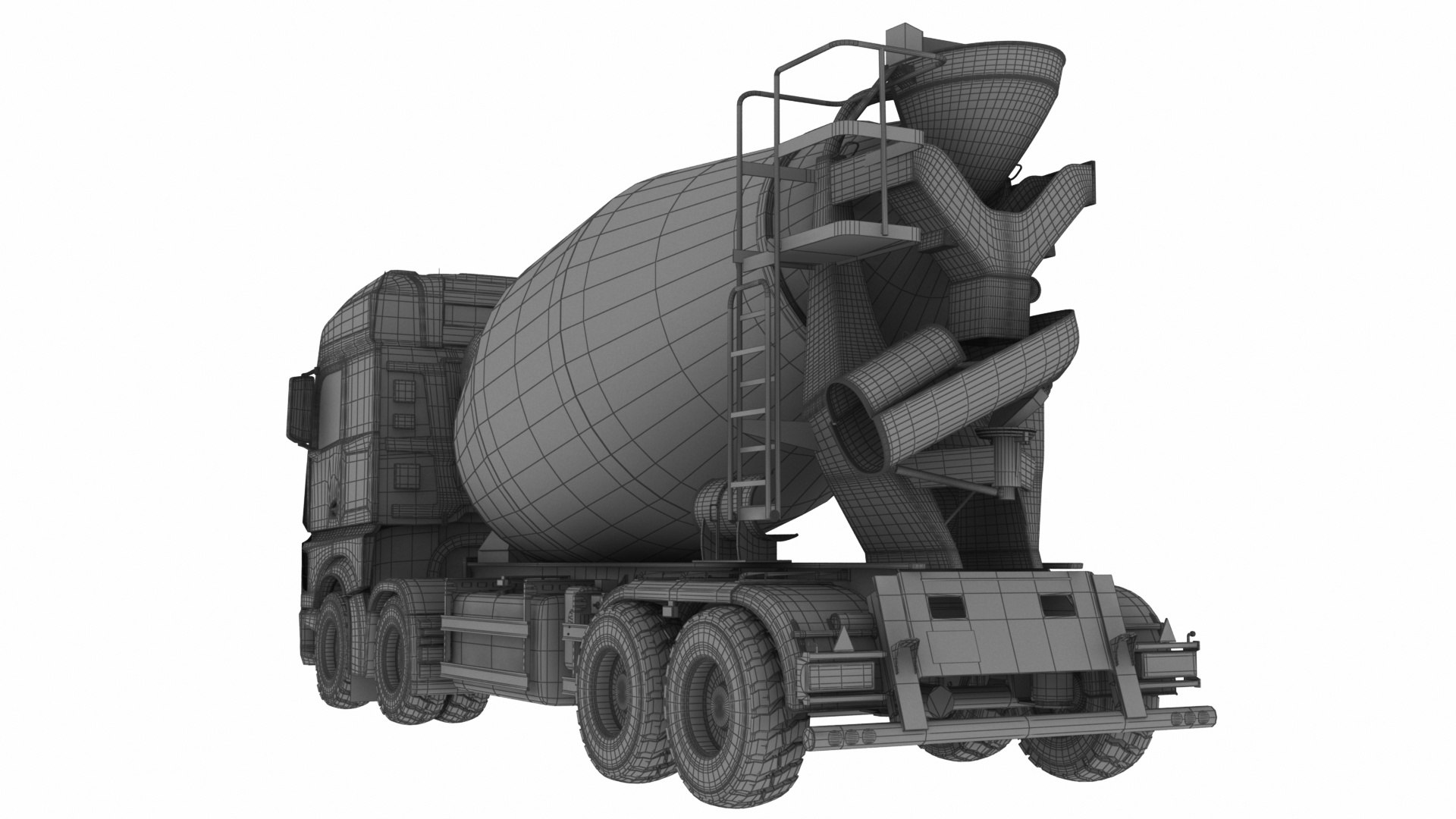 Dumper And Cement Mixer Truck Collection 3D - TurboSquid 1819927