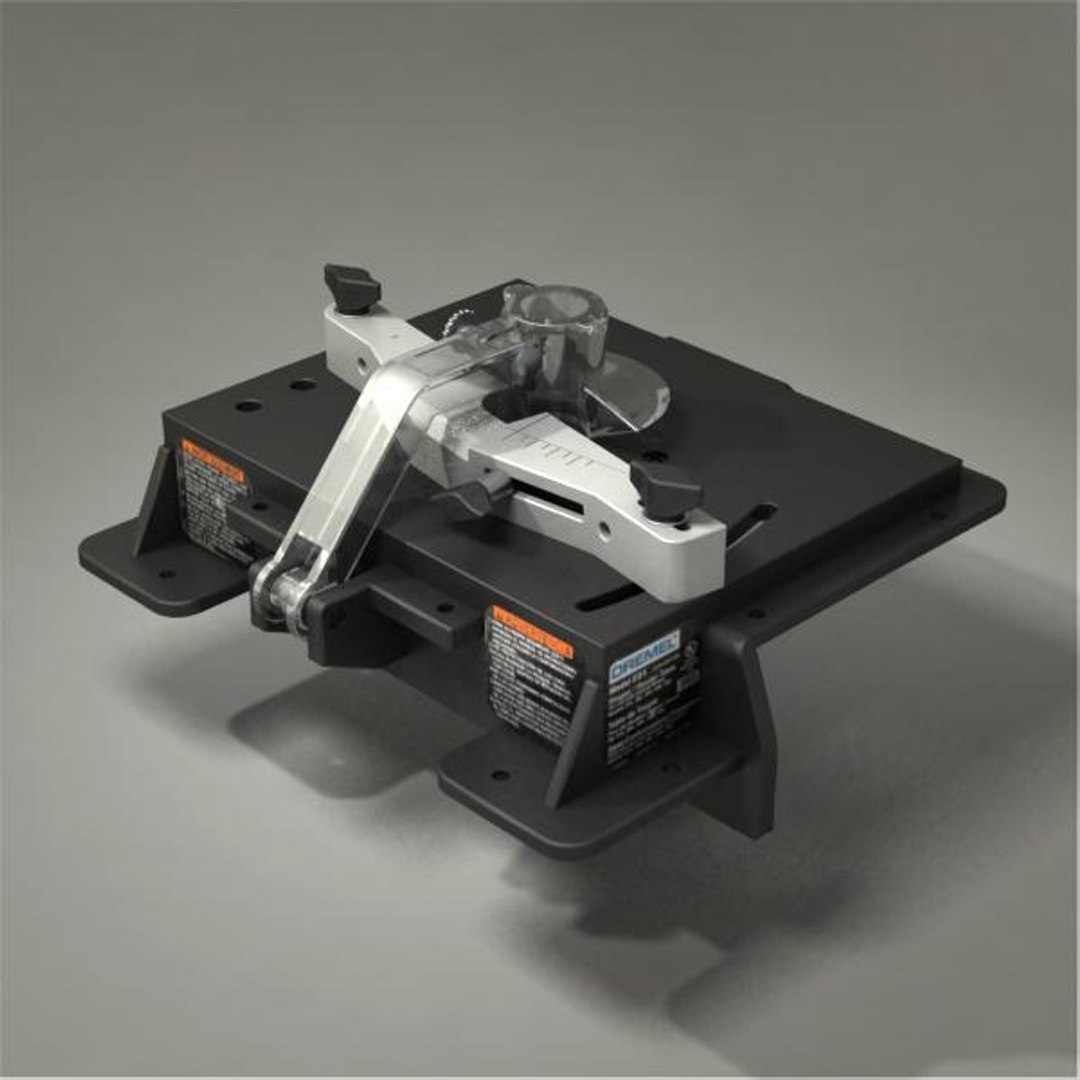 3ds Max Dremel Shaper-router Table
