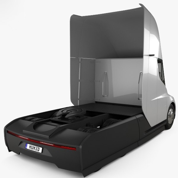 modelo 3d Tesla Semi Sleeper Cab Tractor Truck 2018 - TurboSquid 1389417