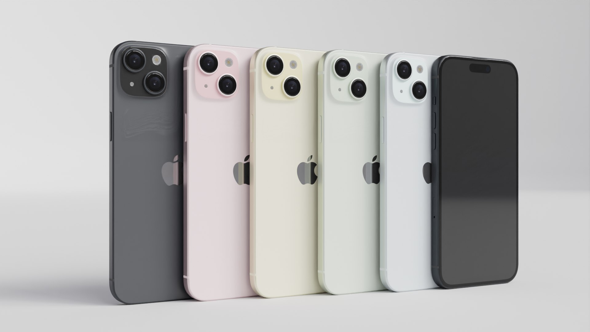 3D Apple IPhone 15 Plus All Colors Smartphone - TurboSquid 2124409