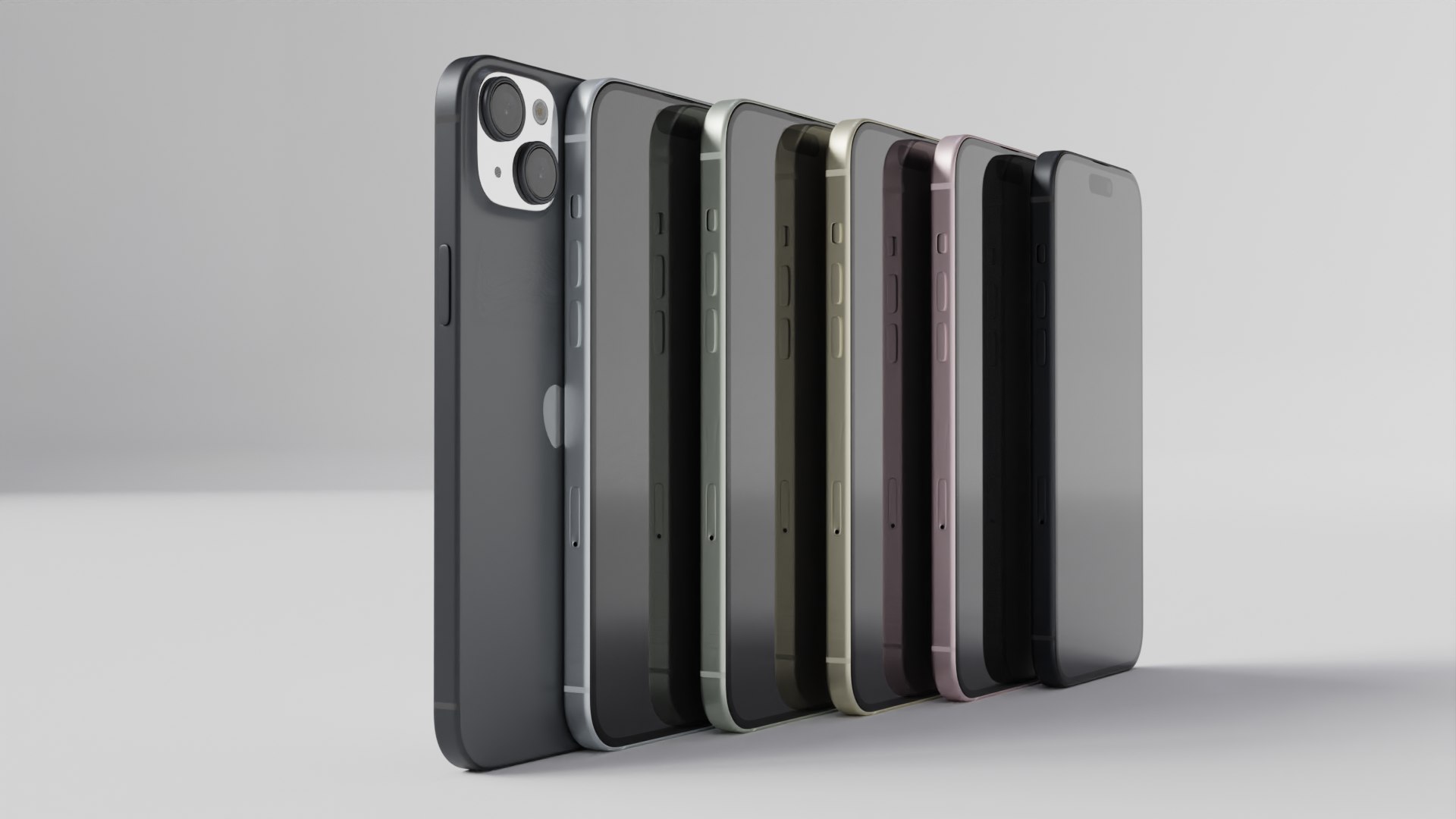 3D Apple IPhone 15 Plus All Colors Smartphone - TurboSquid 2124409