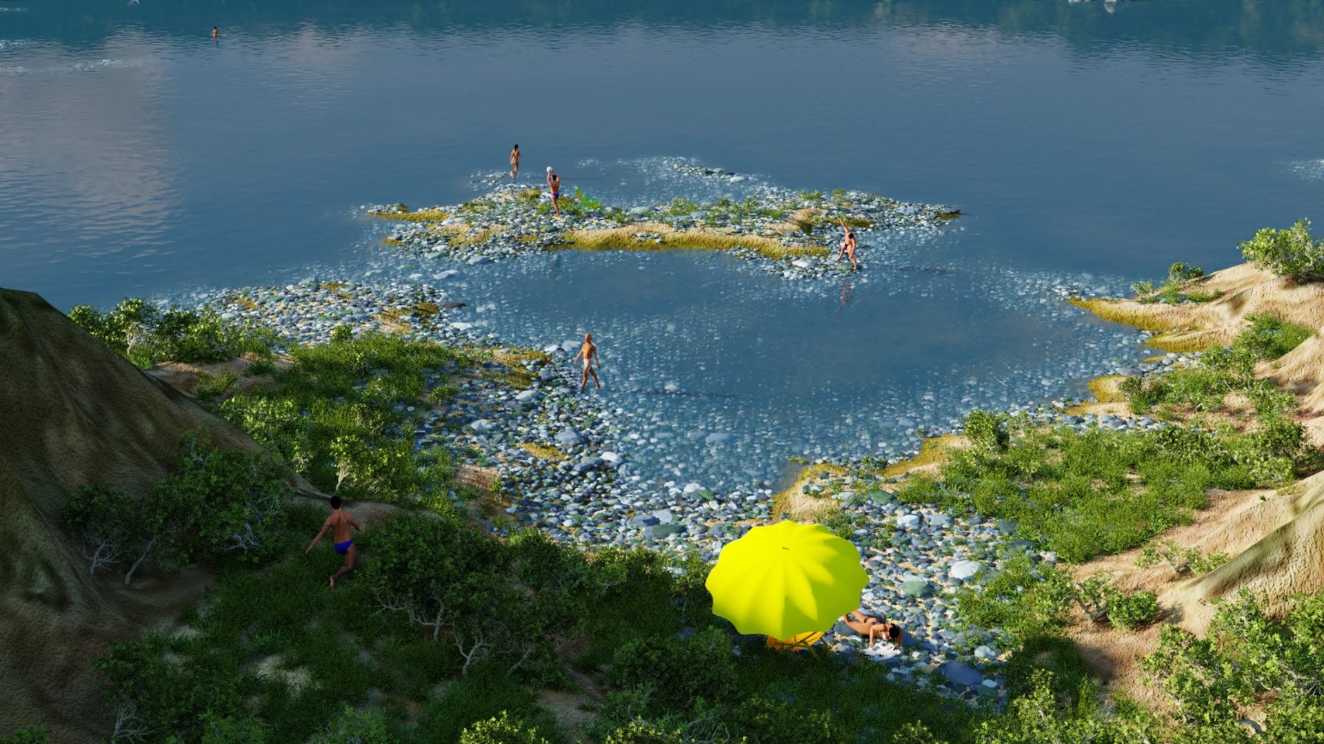 3D Model Beach Sand Blender Pebbles - TurboSquid 1592075