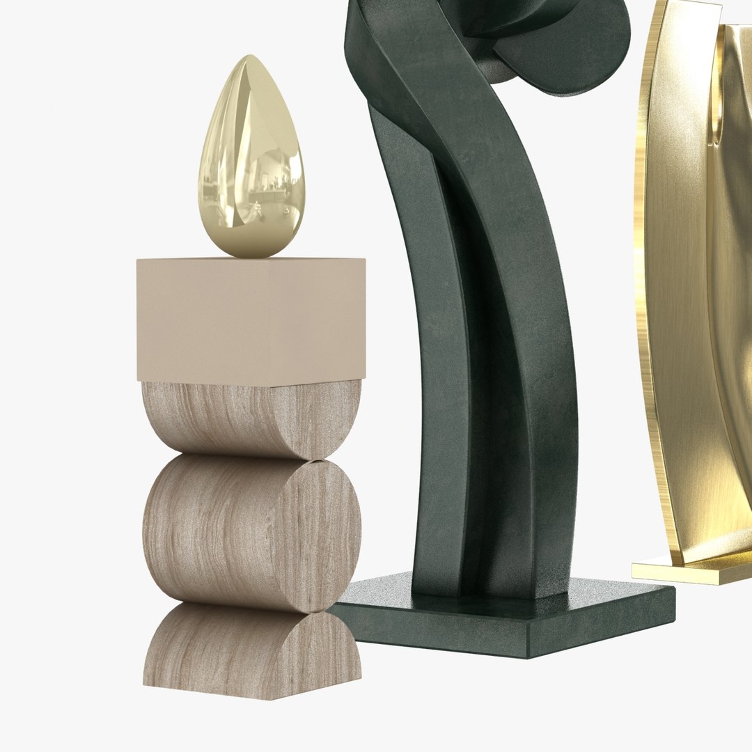 Sculptures Metal Dark 3D Model - TurboSquid 1266902