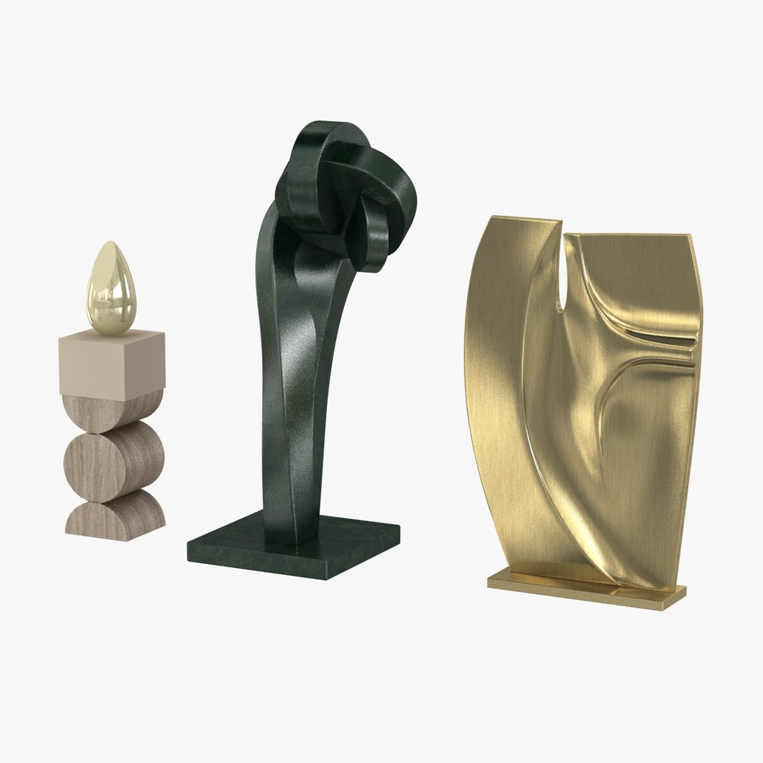 Sculptures Metal Dark 3D Model - TurboSquid 1266902