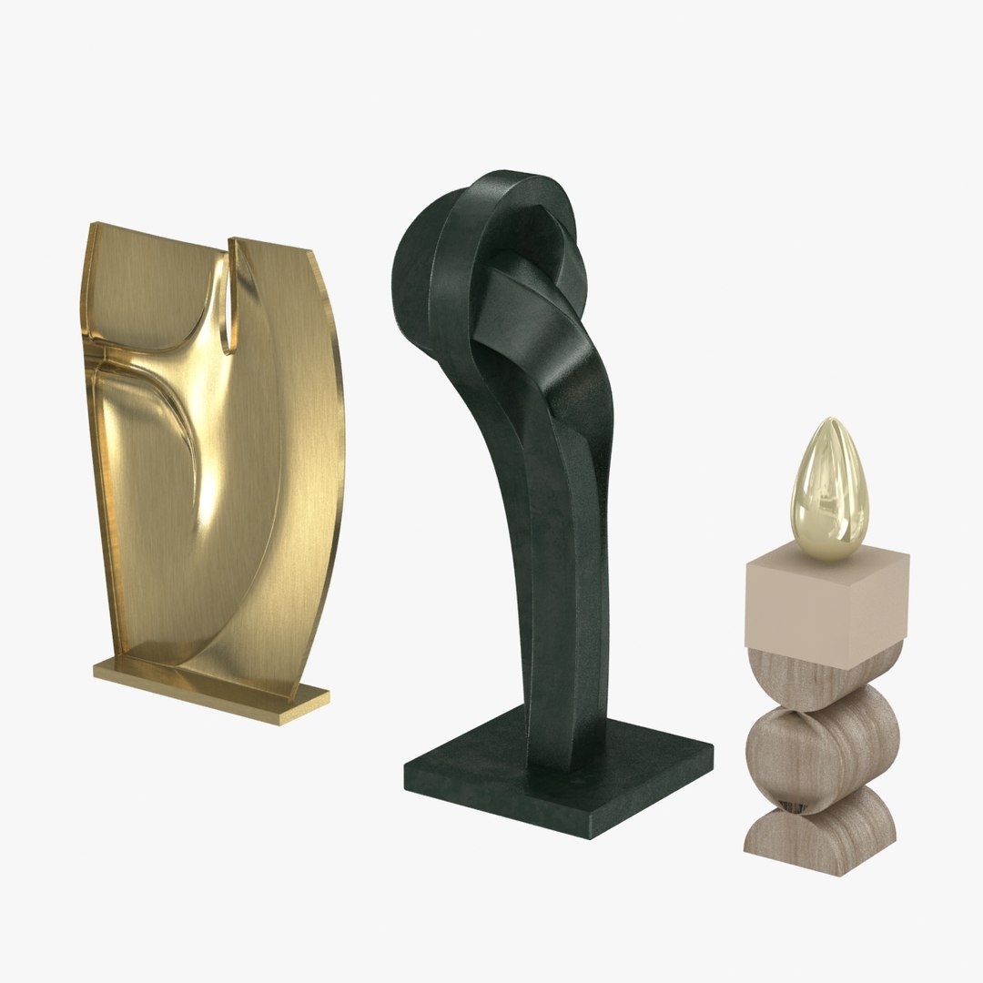 Sculptures Metal Dark 3D Model - TurboSquid 1266902