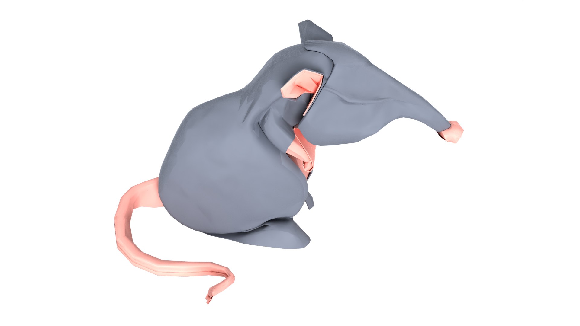 3D Model Origami Rat - TurboSquid 1555475