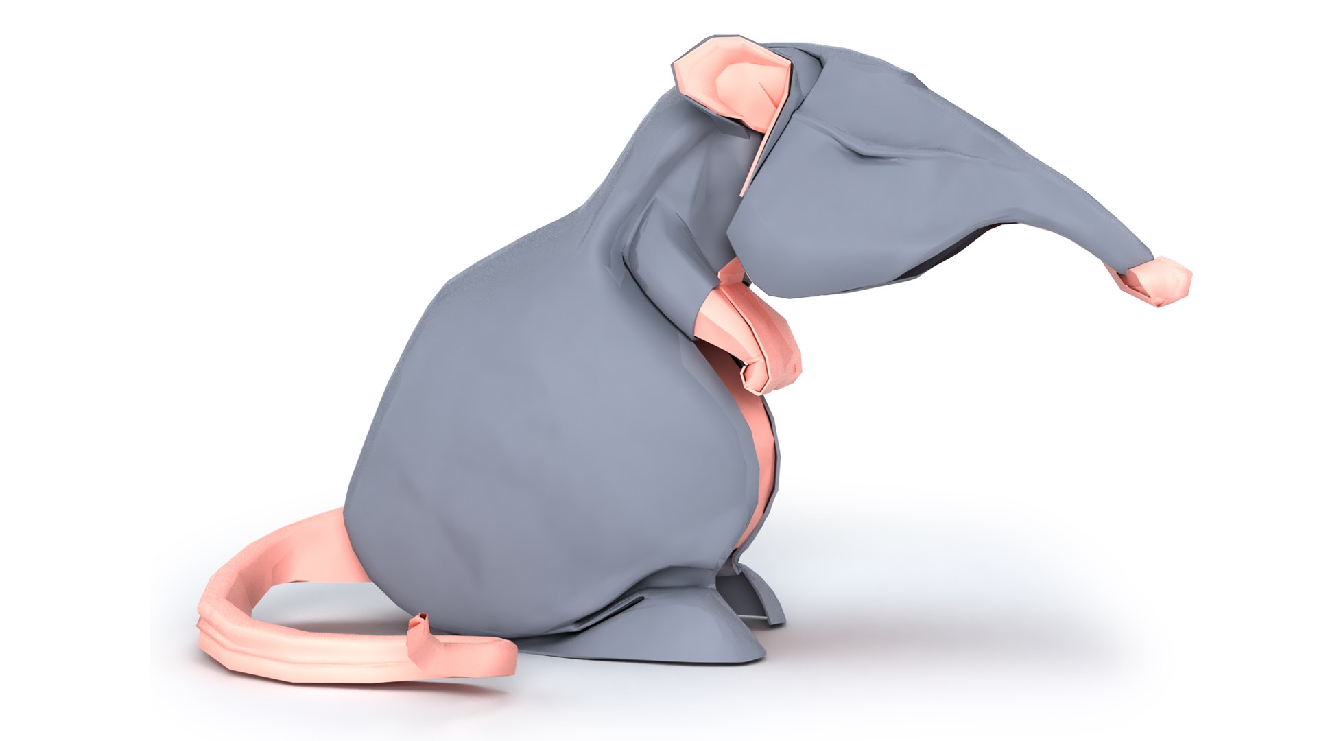 3D Model Origami Rat - TurboSquid 1555475