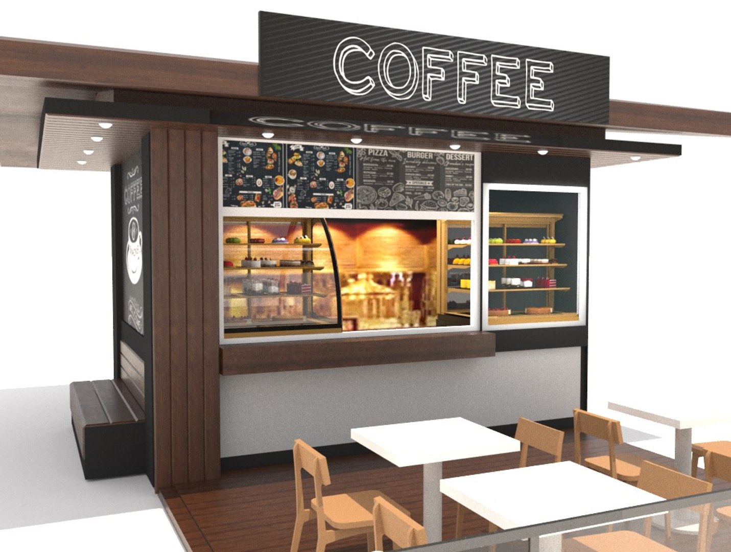 3D Coffee Pavilion - TurboSquid 1631593