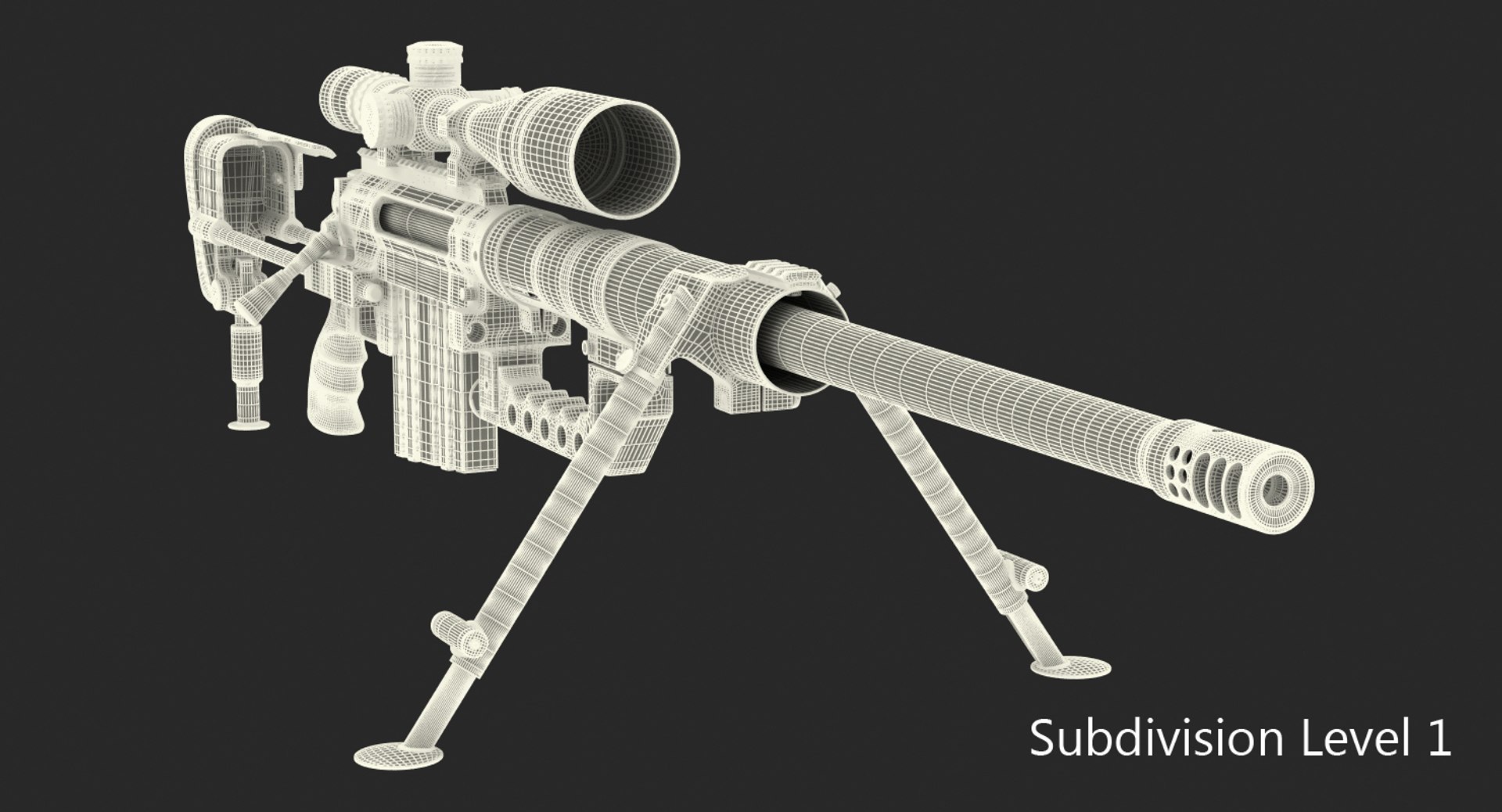 Cheytac m200 long range 3D model | 1145918 | TurboSquid