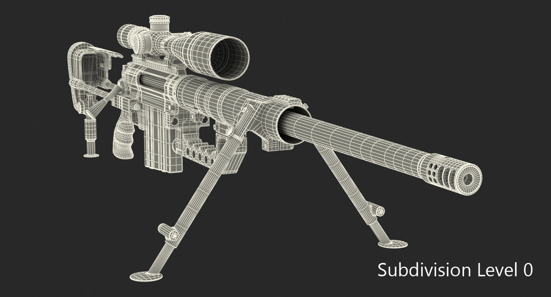 Cheytac m200 long range 3D model | 1145918 | TurboSquid