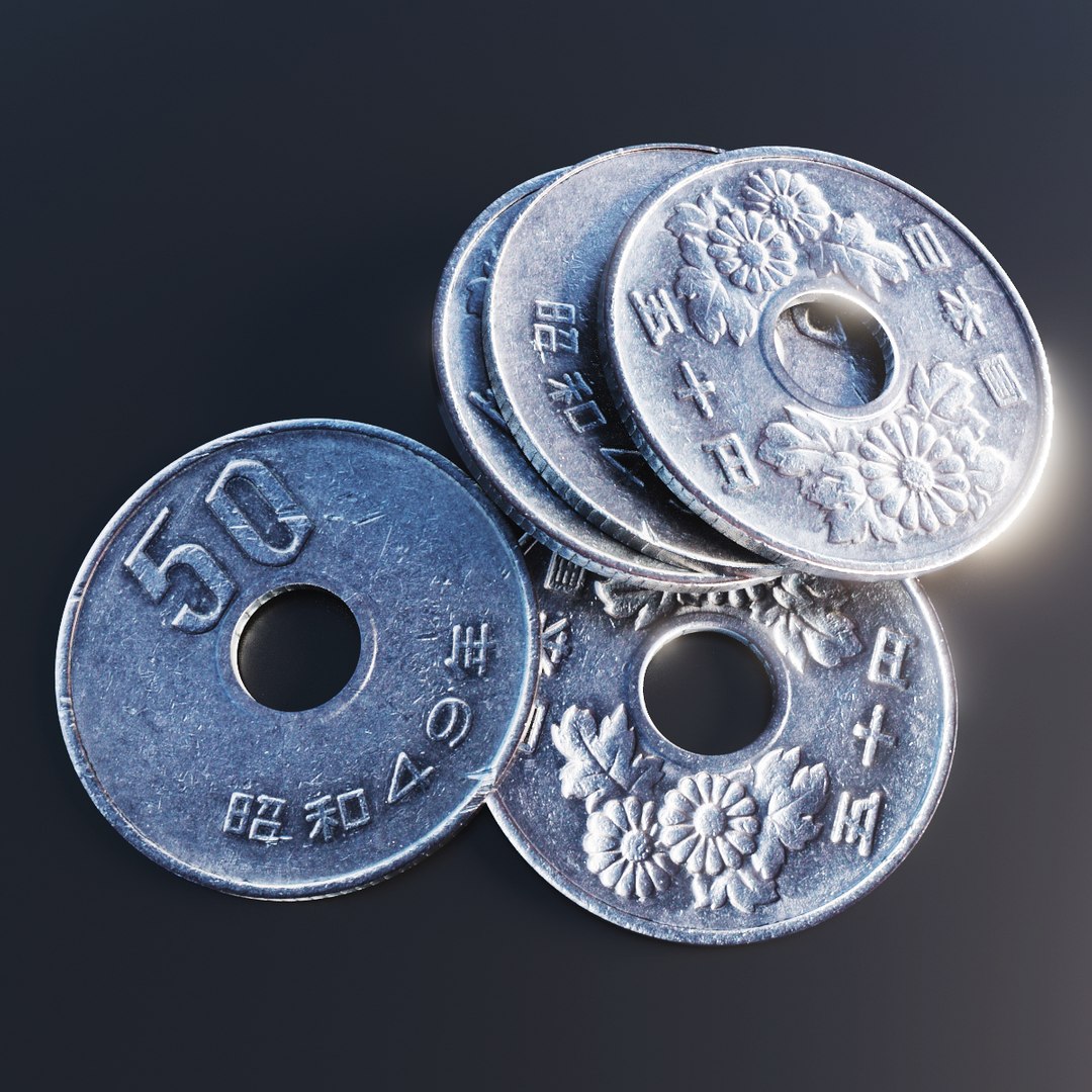 Japanese Yen Coin 3D Model - TurboSquid 2294162