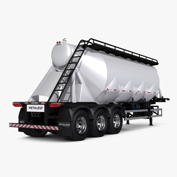 modelo 3d Metalesp Silocar 3Axles 35m3 - TurboSquid 1980590
