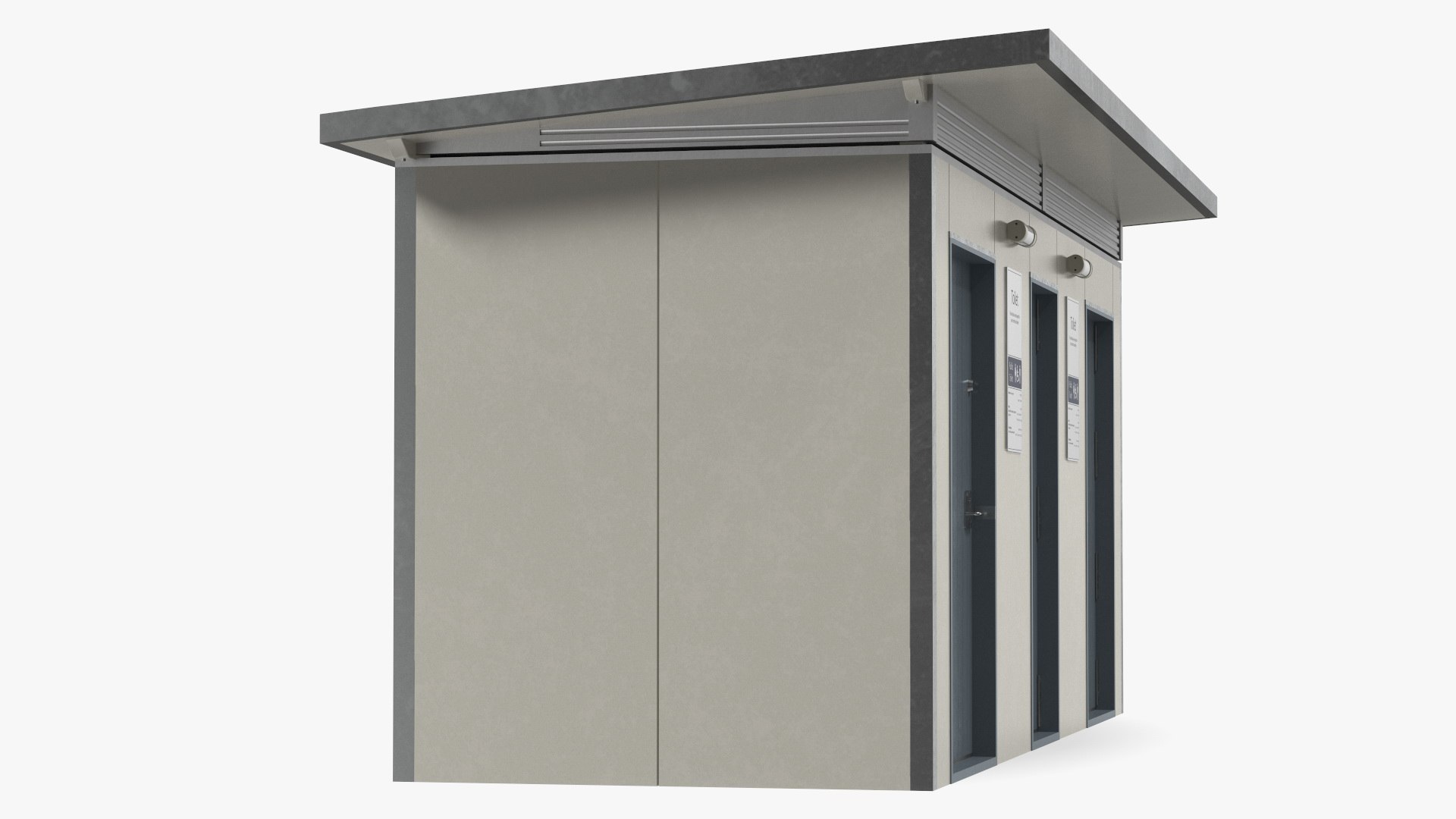 3D Public Restroom Building - TurboSquid 1848538