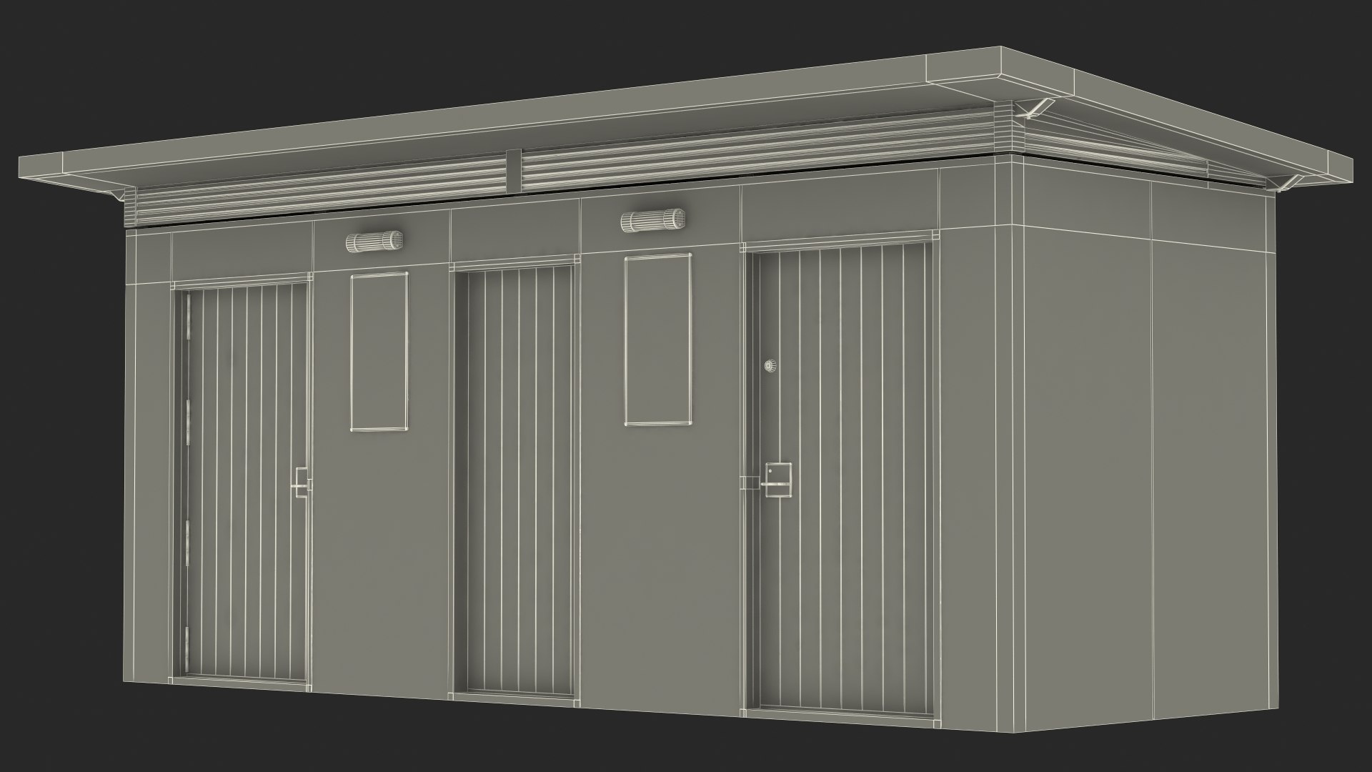 3D Public Restroom Building - TurboSquid 1848538