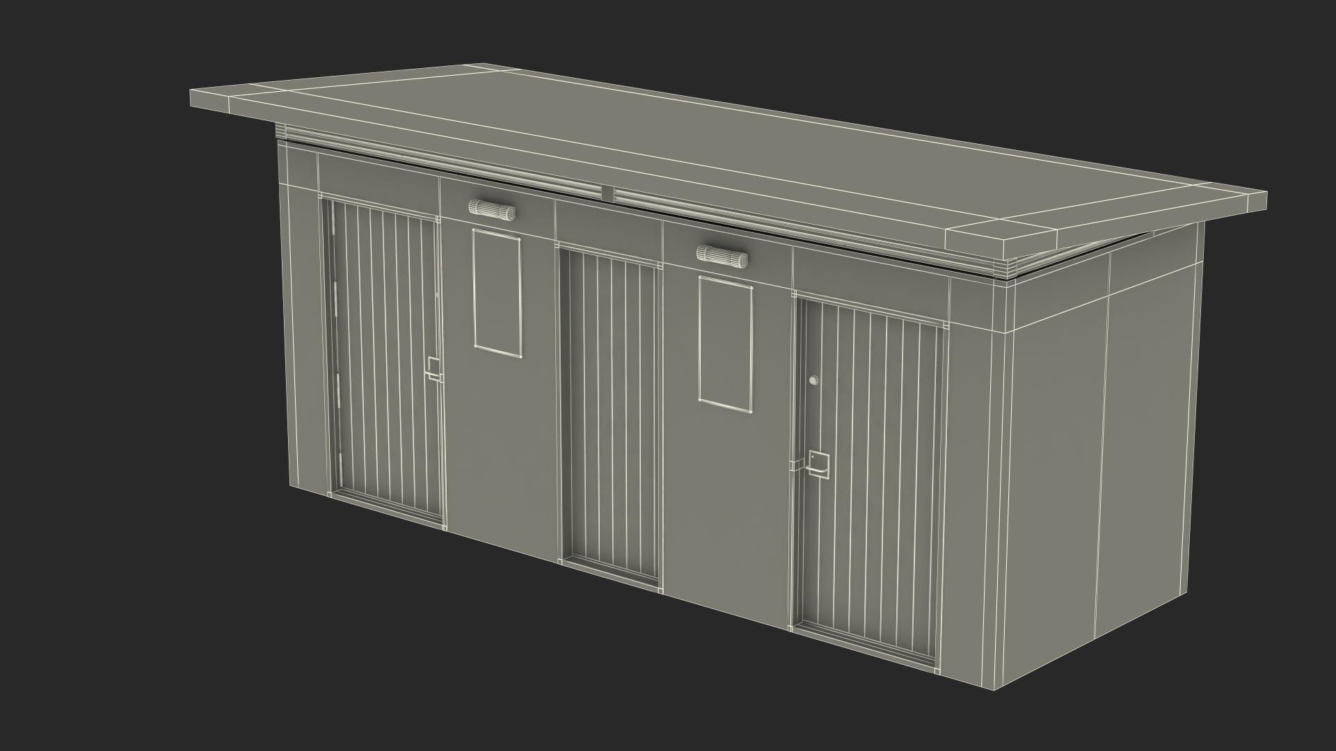 3D Public Restroom Building - TurboSquid 1848538