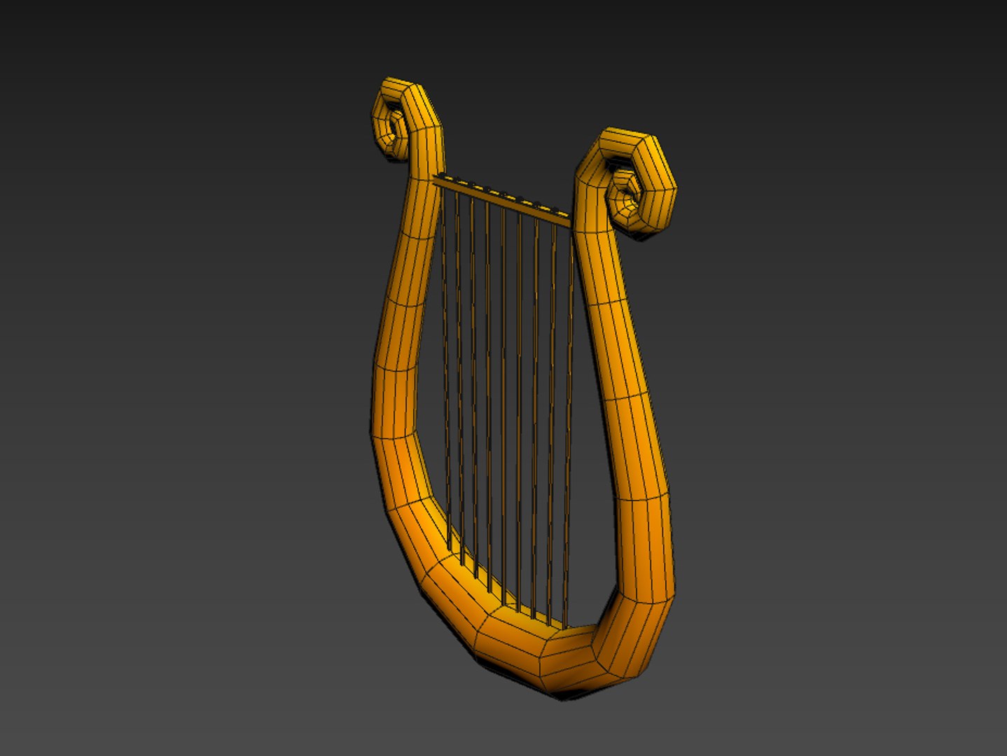 Harp Gold 3D Model - TurboSquid 1497084