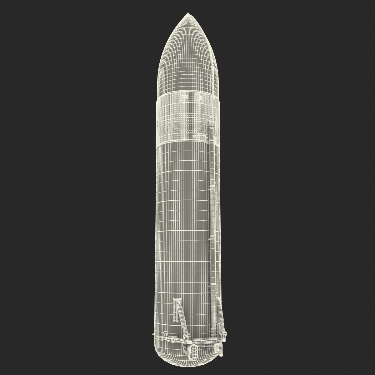 3d model space shuttle external tank