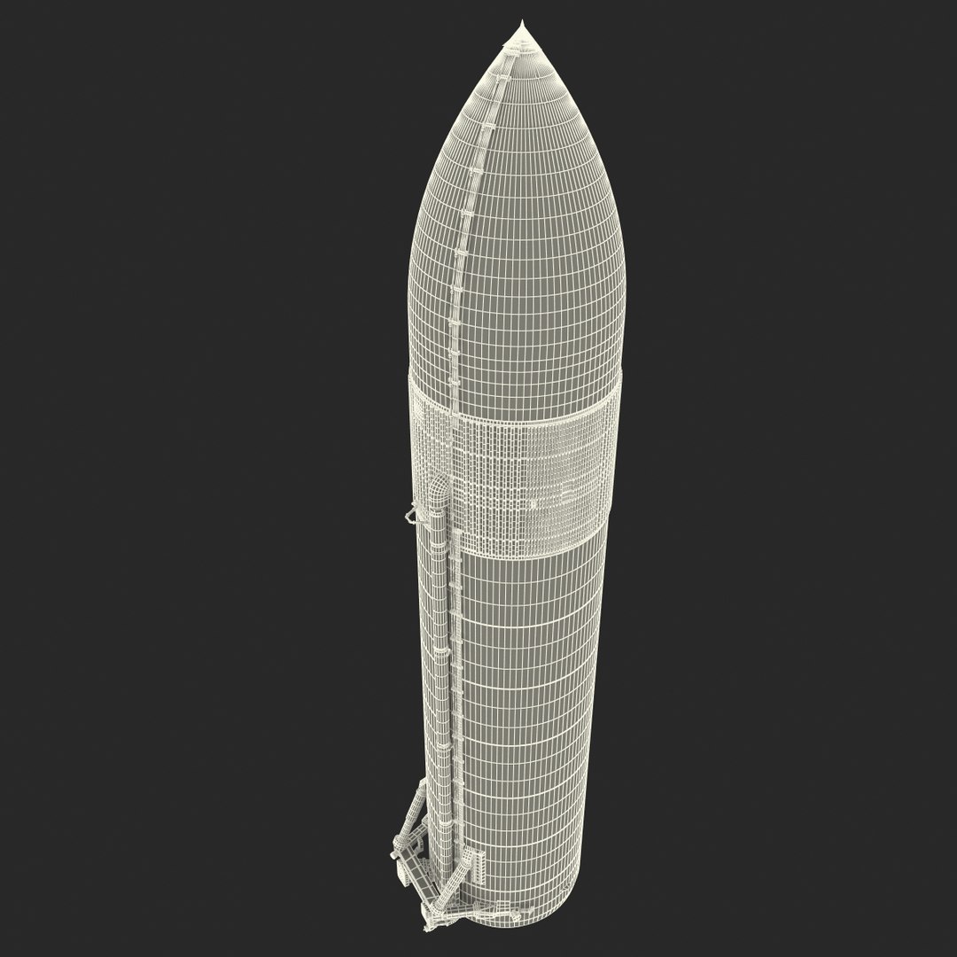 3d model space shuttle external tank