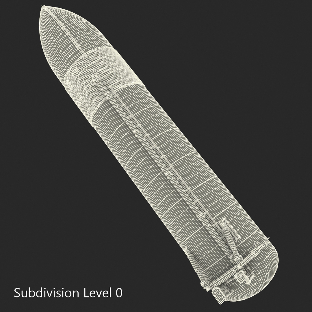 3d model space shuttle external tank