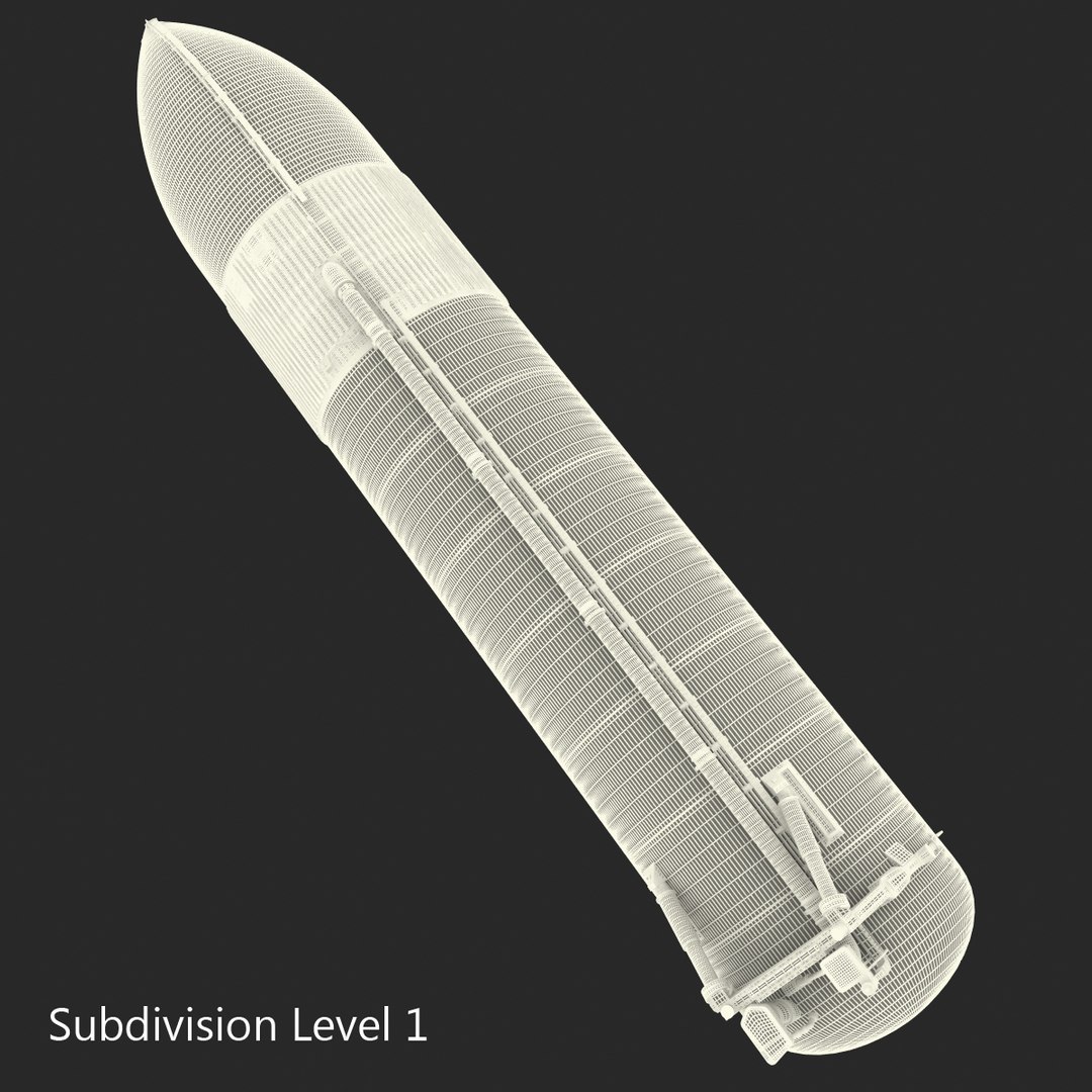 3d model space shuttle external tank