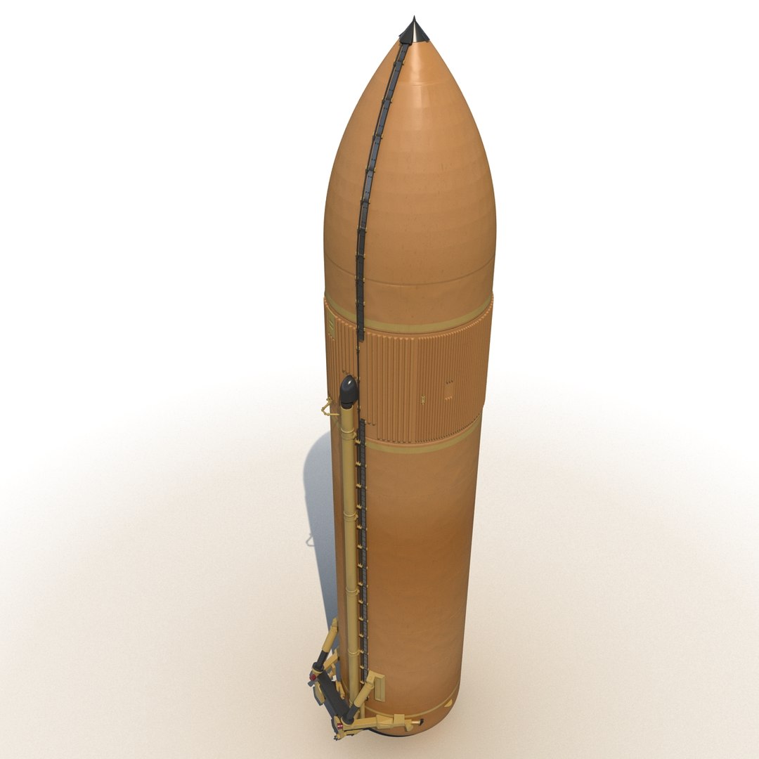 3d model space shuttle external tank