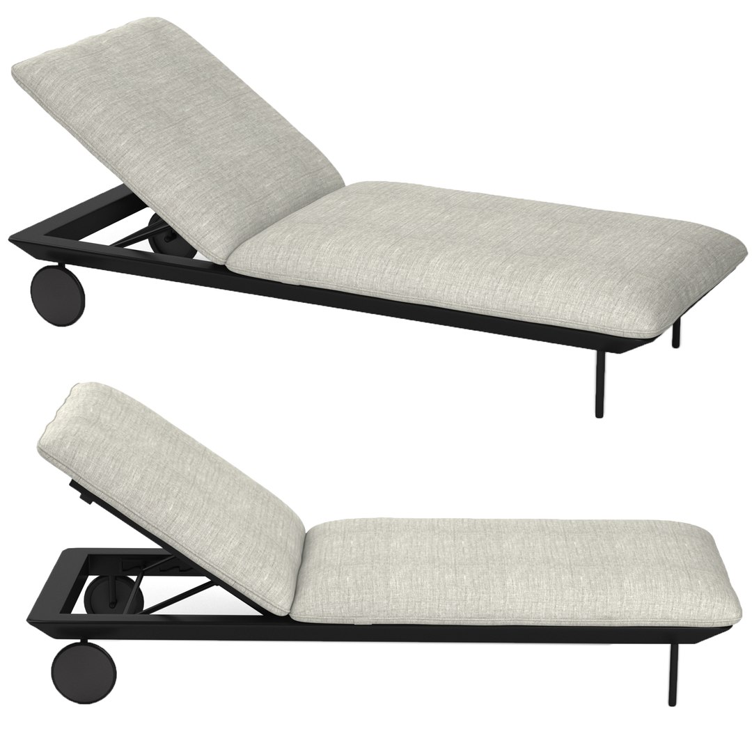 Senja Lounger 3D Model - TurboSquid 1838146