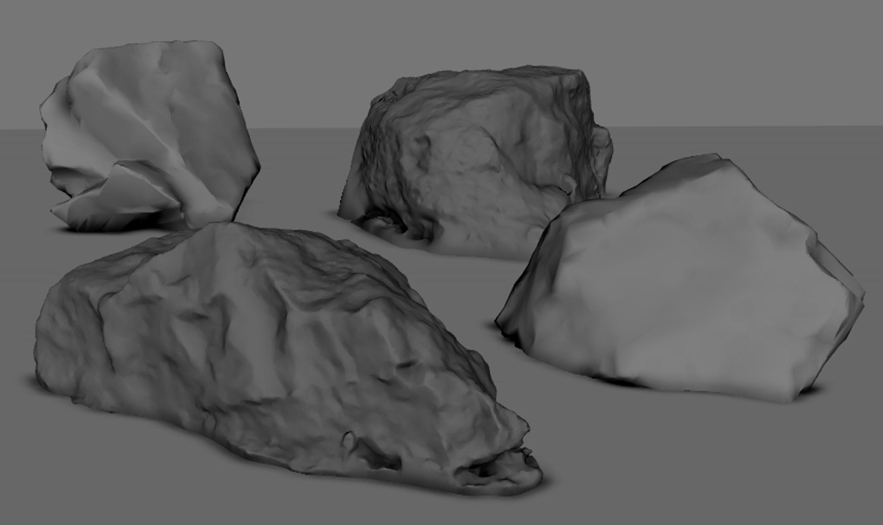 3d rocks model