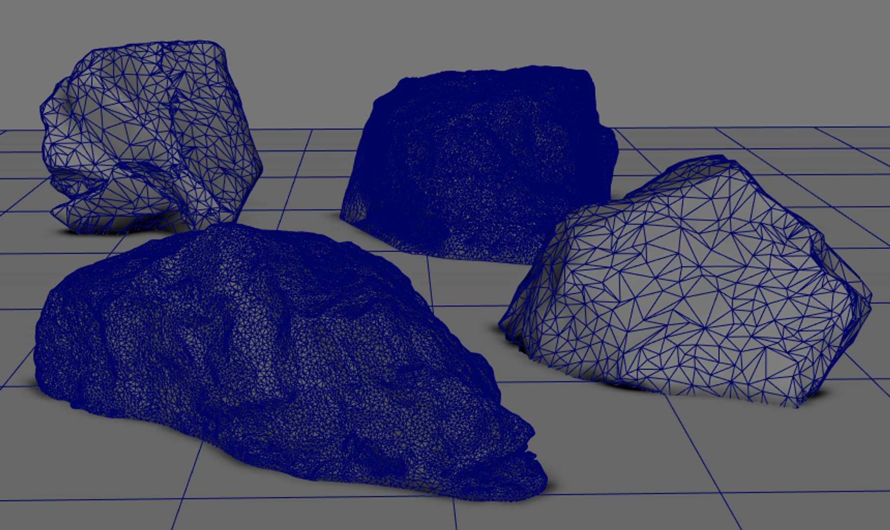 3d rocks model