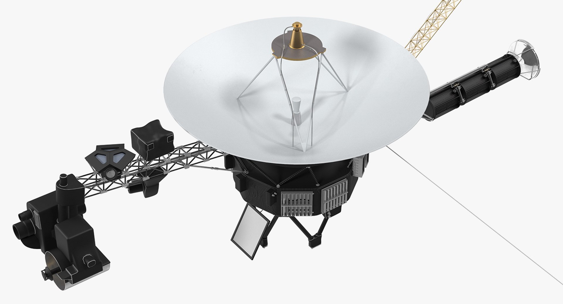 Voyager Spacecraft Probe Space 3D Model - TurboSquid 1365112