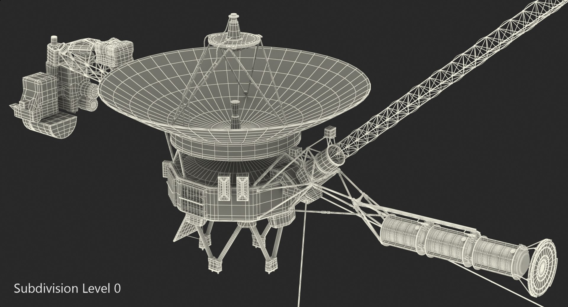 Voyager spacecraft probe space 3D model - TurboSquid 1365112