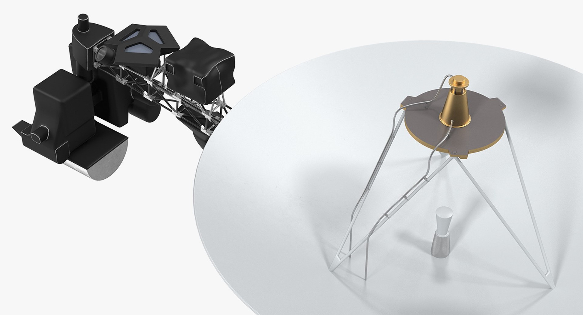 Voyager Spacecraft Probe Space 3D Model - TurboSquid 1365112