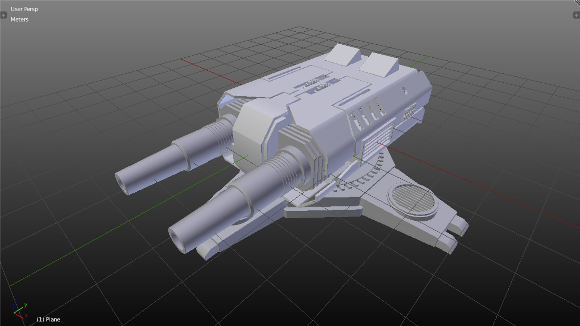 twin turret obj