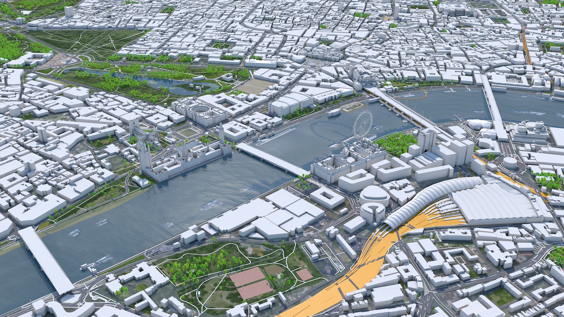 City Area Building 3D Model - TurboSquid 1531417