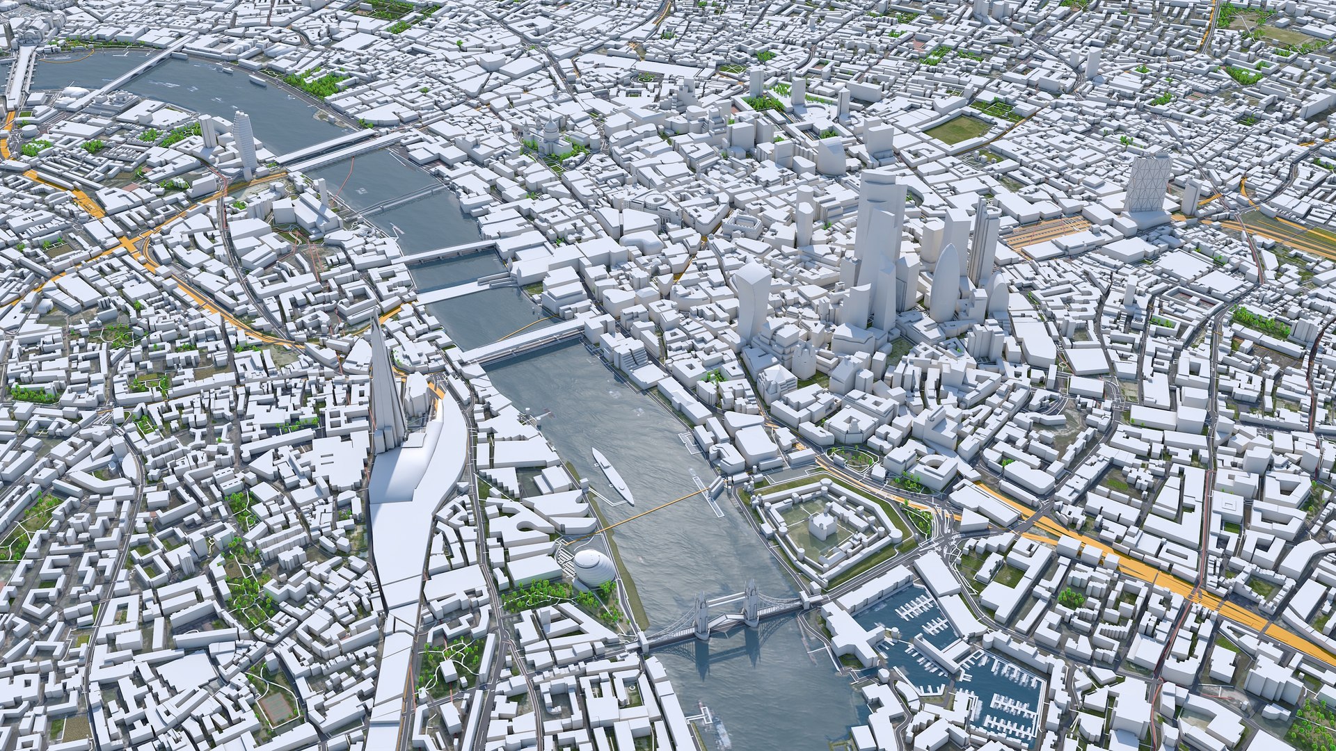 City Area Building 3D Model - TurboSquid 1531417